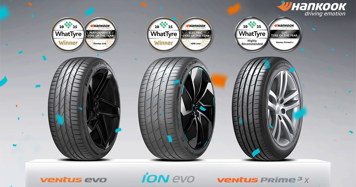 Hankook wins “Performance Tire of the Year” and “Electric Tire of the ...