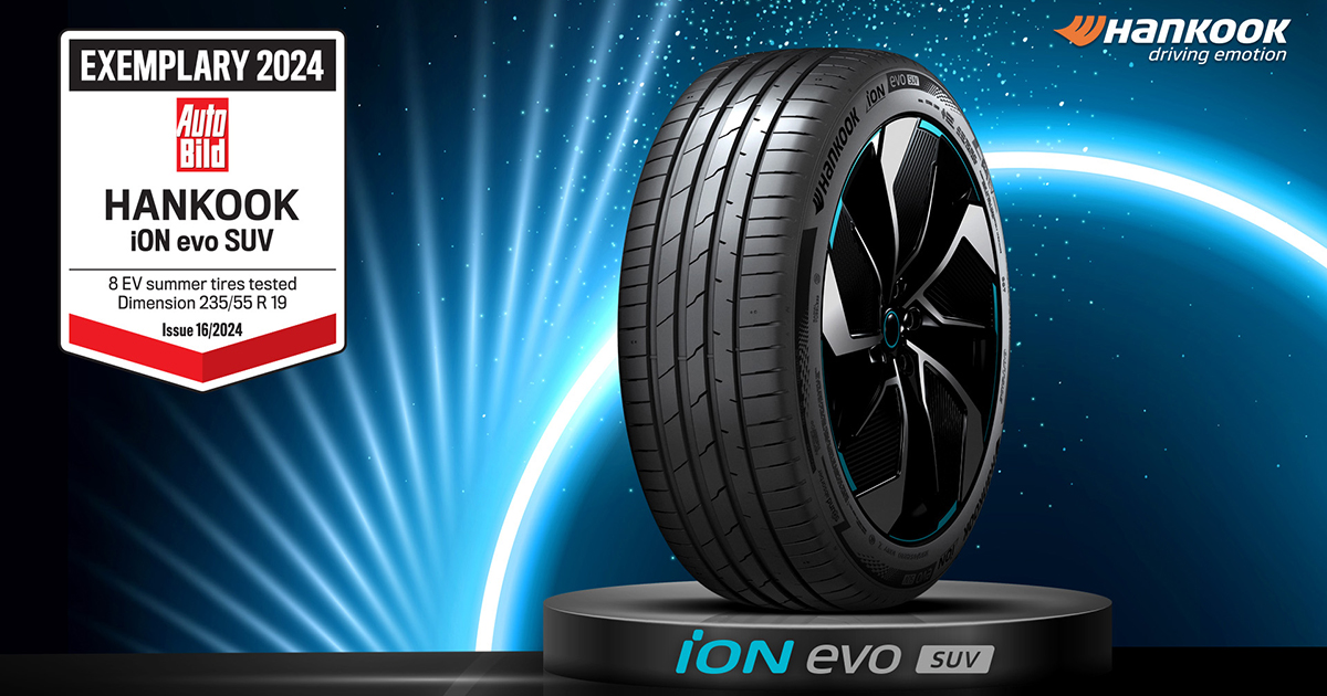 Hankook Tire's exclusive EV tire, "iON evo SUV," earns the highest ...