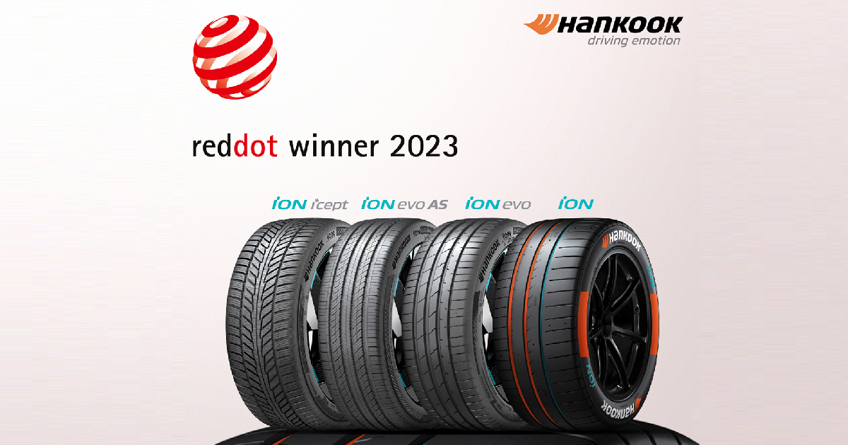 Lốp xe ION của Hankook Tire giành 4 giải thưởng tại Red Dot Design Award 2023