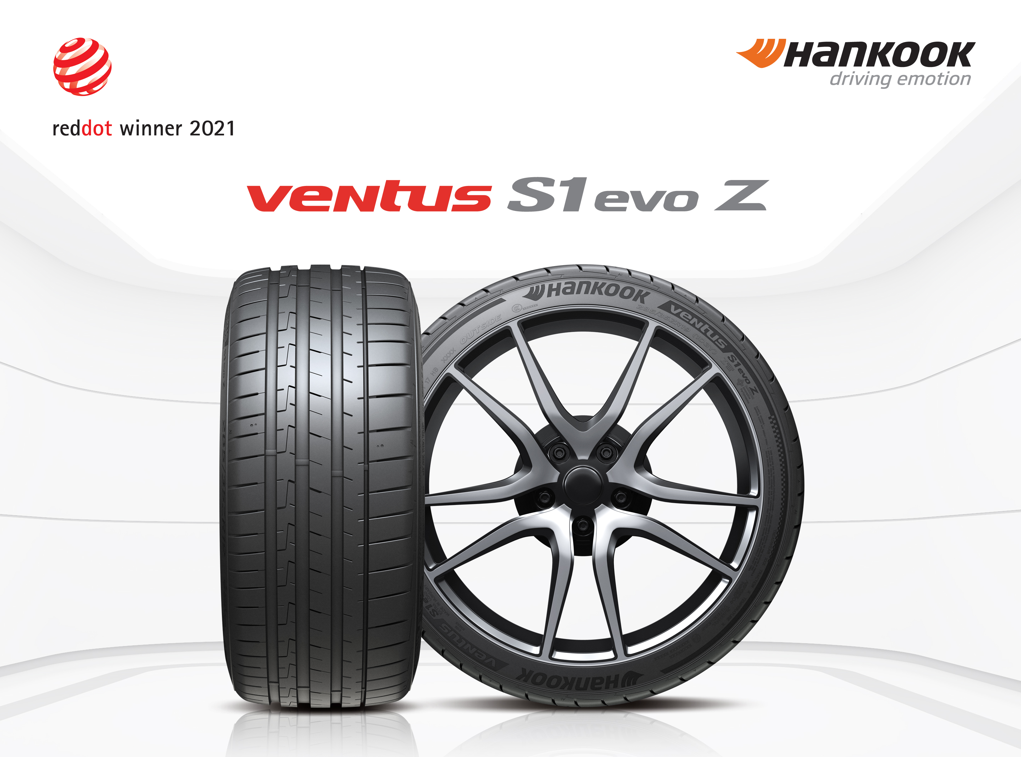 Hankook Tire wins the Red Dot Design Award 2021 for its Ventus S1 evo Z